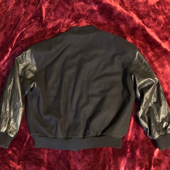 Burk’s Bay | Jackets & Coats | Burks Bay 0 Leather Wool Varsity Jacket ...